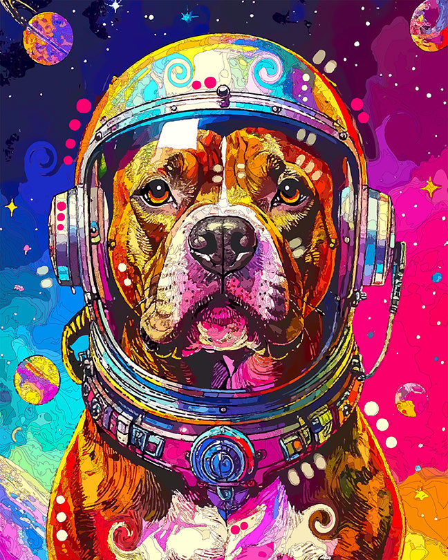 The Apollo Pittie Mini Print (Ltd. Edition) (080525) – Dean Russo Art ...