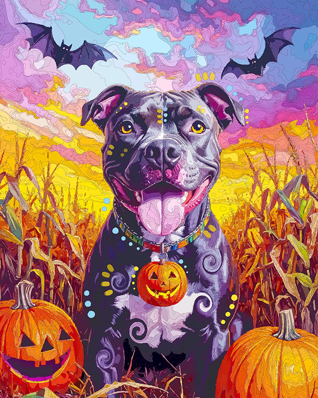 The Batty Pittie Mini Print (Ltd. Edition) (100225) – Dean Russo Art ...