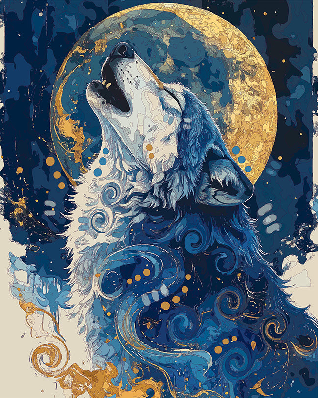 The December Cold Moon Wolf Mini Print (Ltd. Edition) (112525) – Dean ...