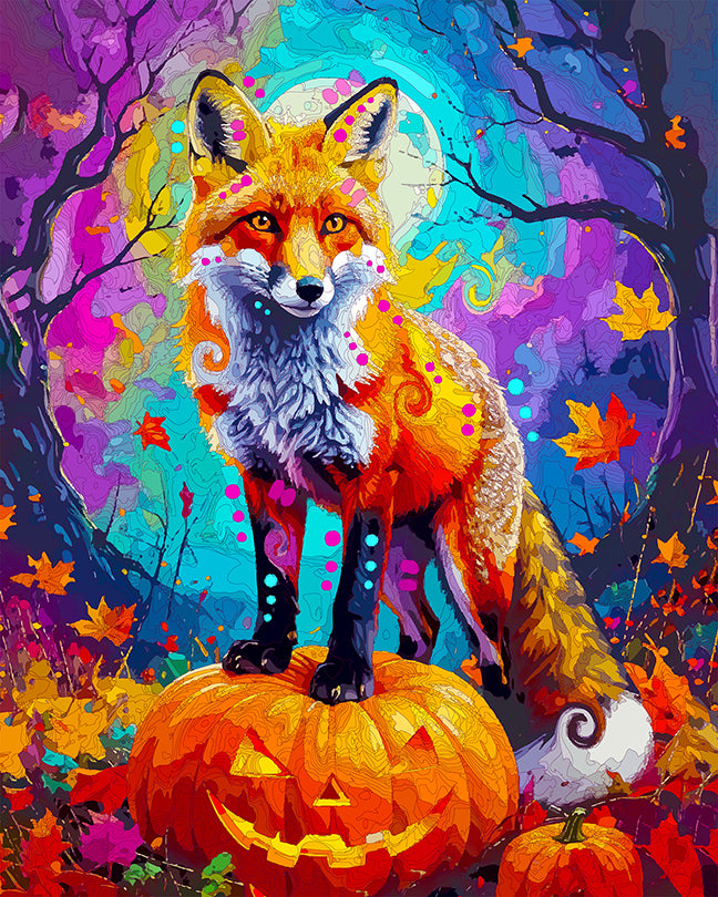 The Fall Forest Fox Mini Print (Ltd. Edition) (101425) – Dean Russo Art ...
