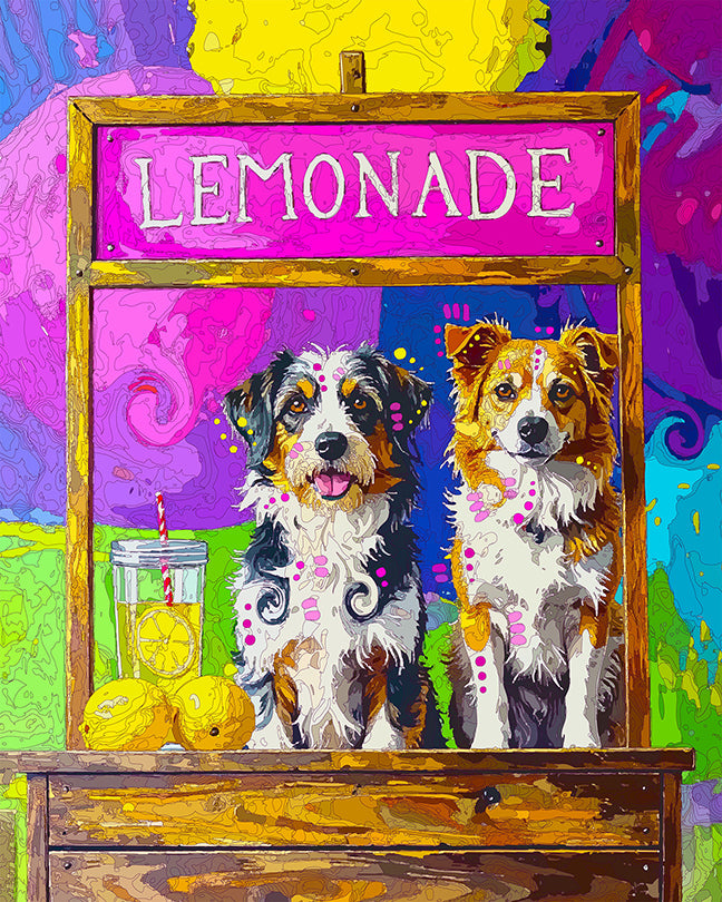 The Lemonade Mutts Mini Print (Ltd. Edition) (090825) – Dean Russo Art ...