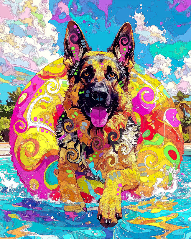 The Tubing Shep Mini Print (Ltd. Edition) (110325) – Dean Russo Art ...
