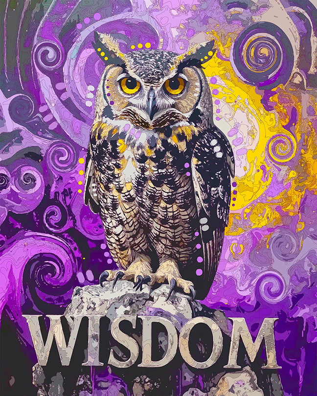 The Wisdom Owl Mini Print (Ltd. Edition) (092425) – Dean Russo Art Mini ...